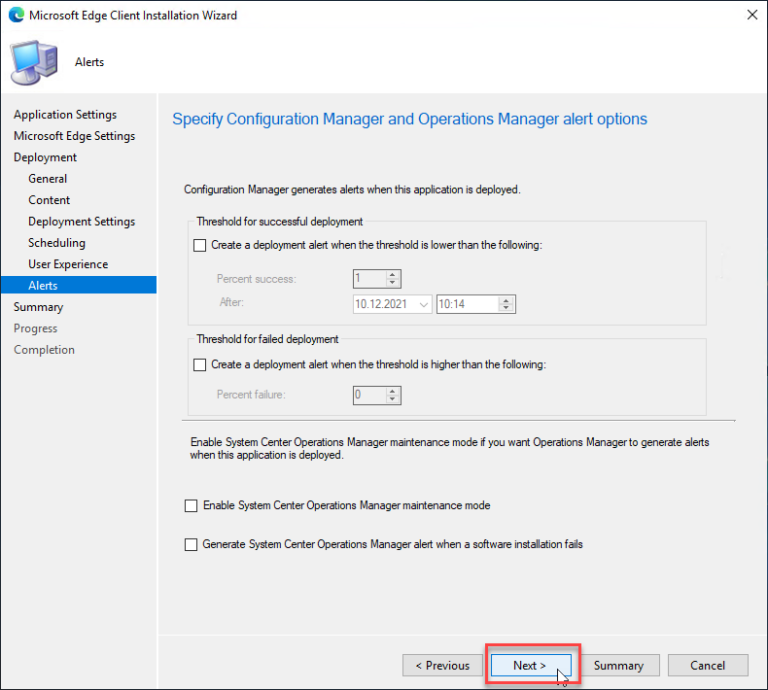 Microsoft Edge auf Windows Server 2019 mit ConfigMgr installieren ...
