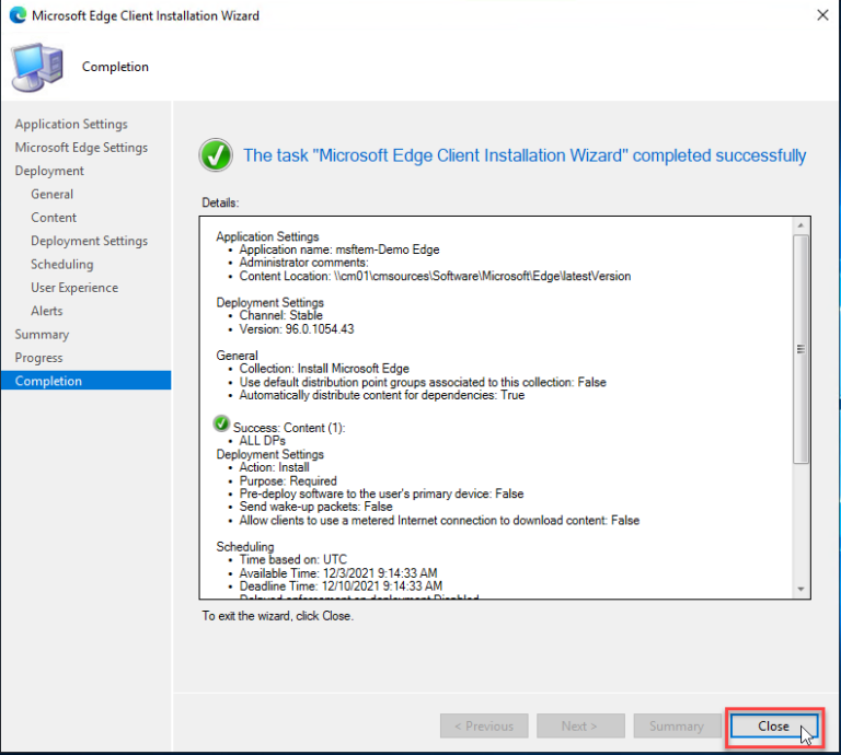 Microsoft Edge auf Windows Server 2019 mit ConfigMgr installieren ...