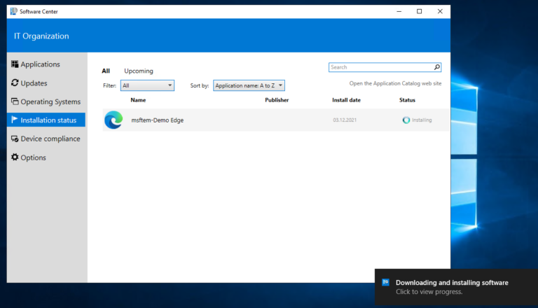 Microsoft Edge auf Windows Server 2019 mit ConfigMgr installieren ...