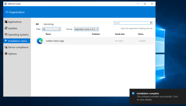 Microsoft Edge auf Windows Server 2019 mit ConfigMgr installieren ...